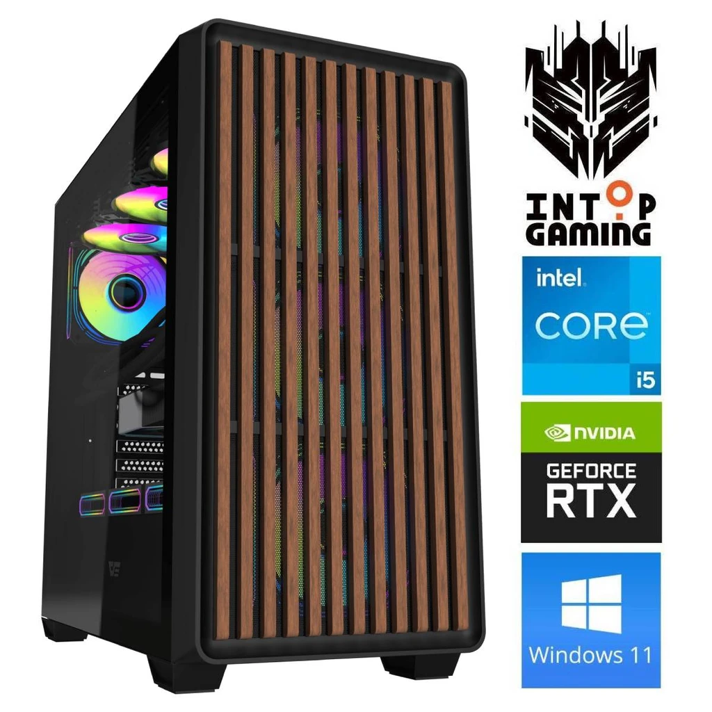 Stacionarus kompiuteris Intop Intel Core i5-12400F, DDR4 16 GB, SSD+HDD ...