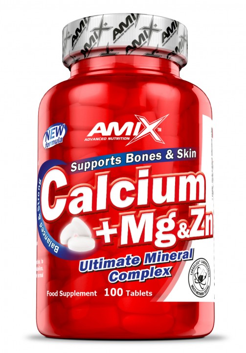 Amix Calcium + Mg & Zn, 100 tab kainos nuo 13.09 € | Kainoteka.lt
