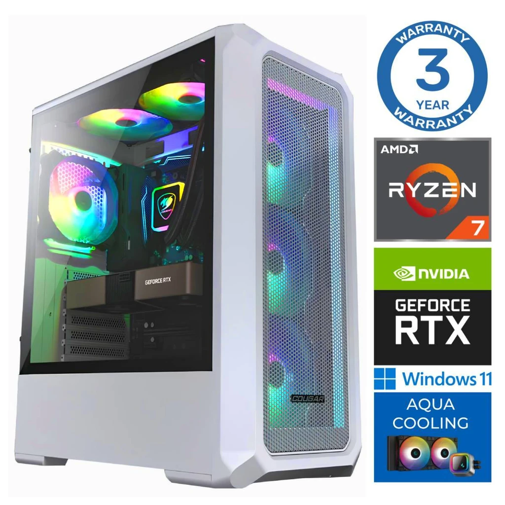Stacionarus kompiuteris Intop AMD Ryzen 7 8700F, DDR5 64 GB, SSD 2 TB ...