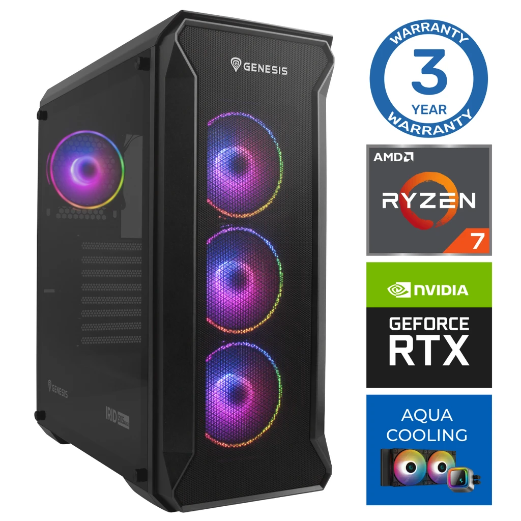 Stacionarus kompiuteris Intop AMD Ryzen 7 8700F, DDR5 64 GB, SSD 2 TB ...