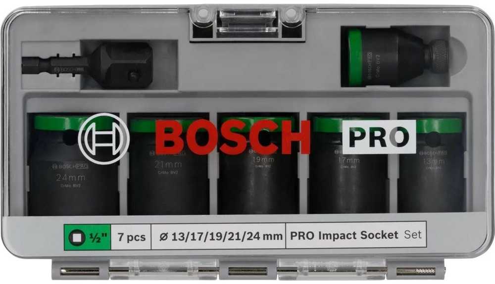 PRO Impact socket set 1/2", 7 pieces kainos nuo 37.99 € | Kainoteka.lt